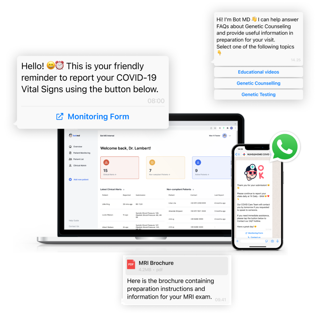 Bot MD Care: Automating Clinical Monitoring and Patient Education for ...
