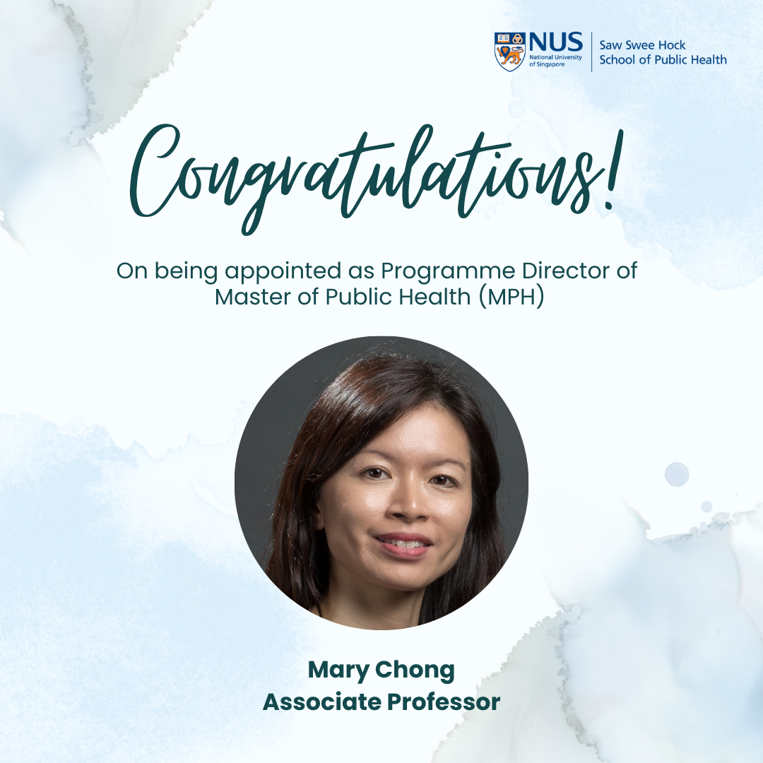 Associate Professor Mary Chong Appointed as Programme Director of ...