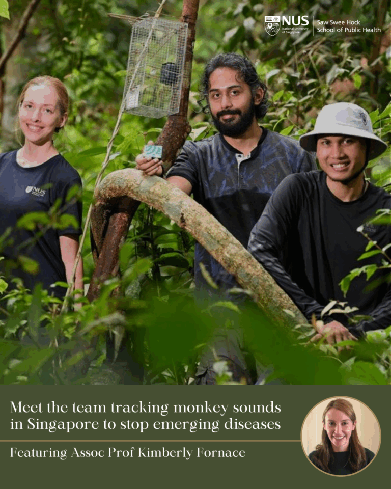 Meet the team tracking monkey sounds in Singapore to stop emerging diseases - Saw Swee Hock ...