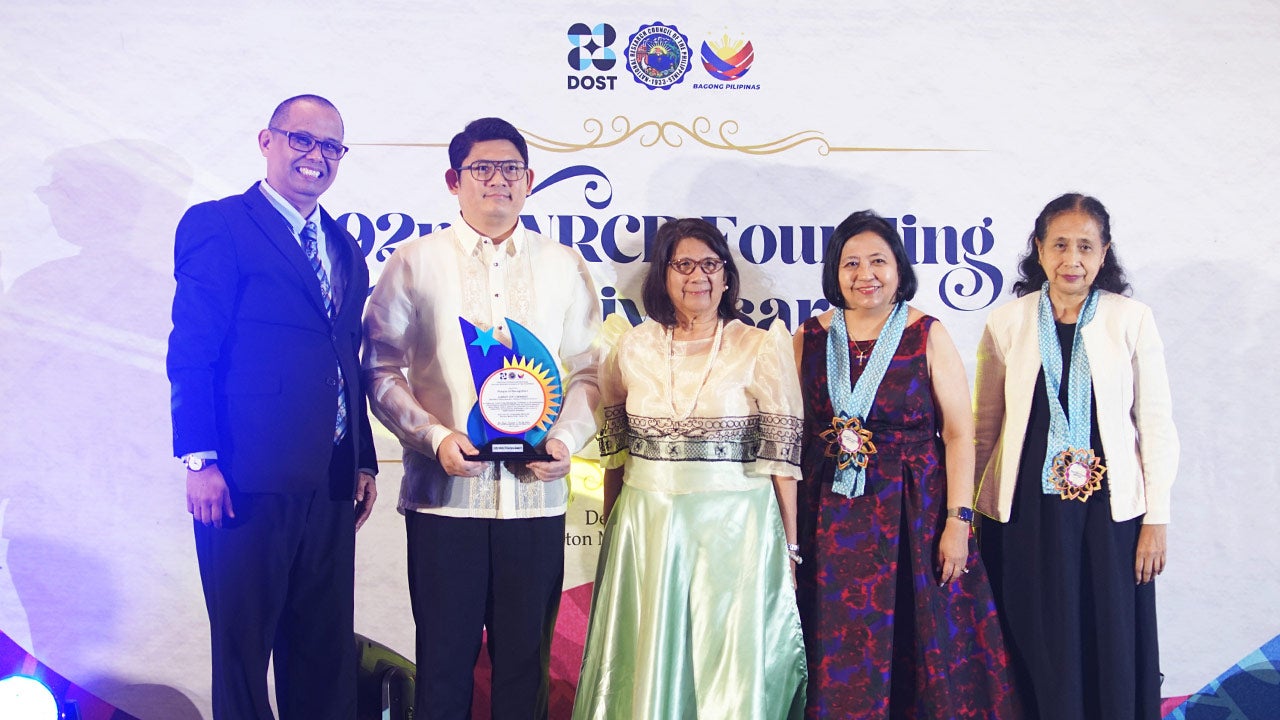 Dr Harvy Joy Liwanag receives the 2025 Gabay Award from the National ...